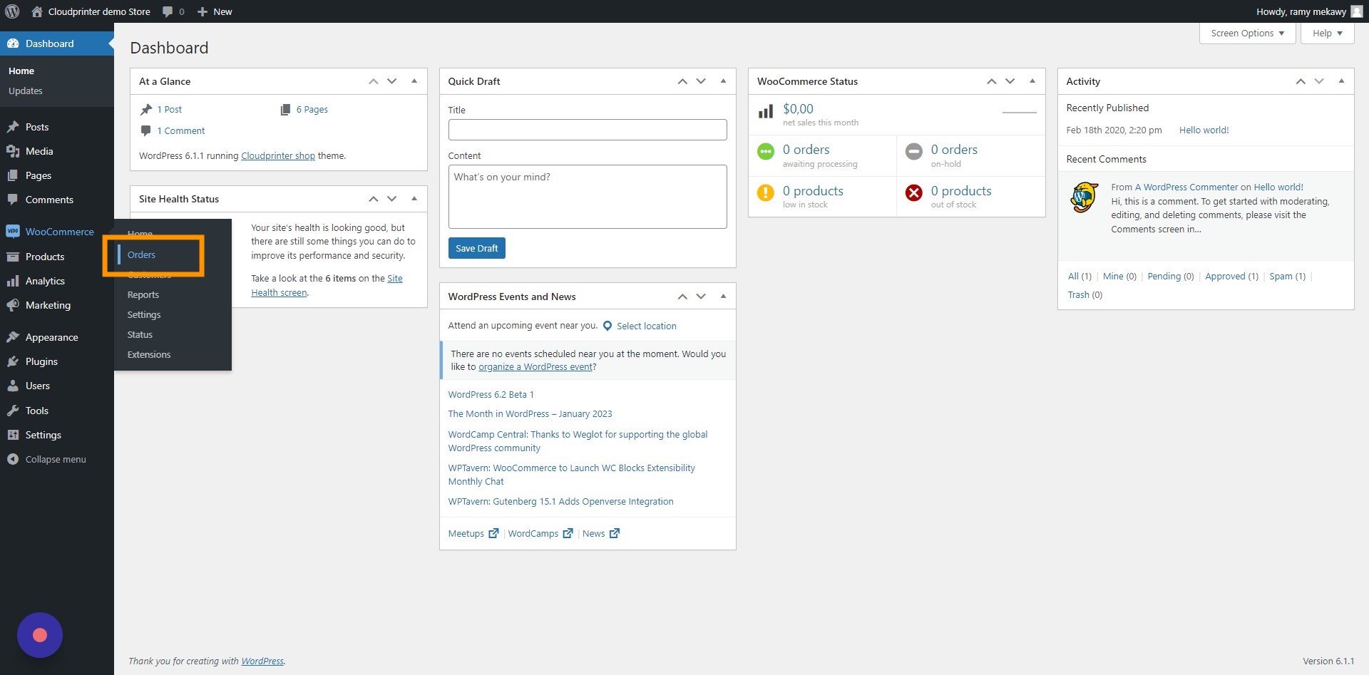 How to identify an error in WooCommerce